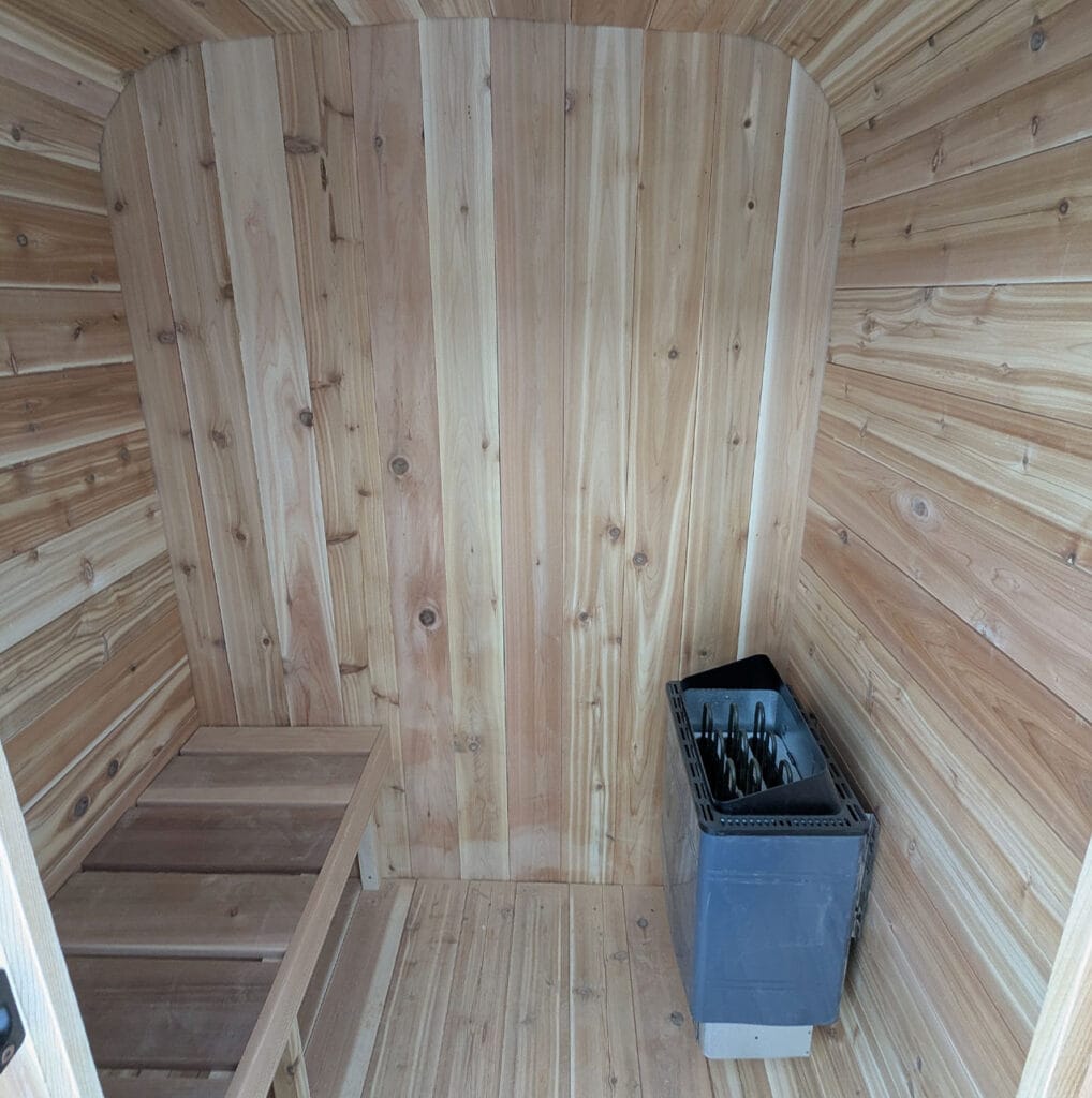 4ft Square Barrel Sauna - Copperwood Sauna