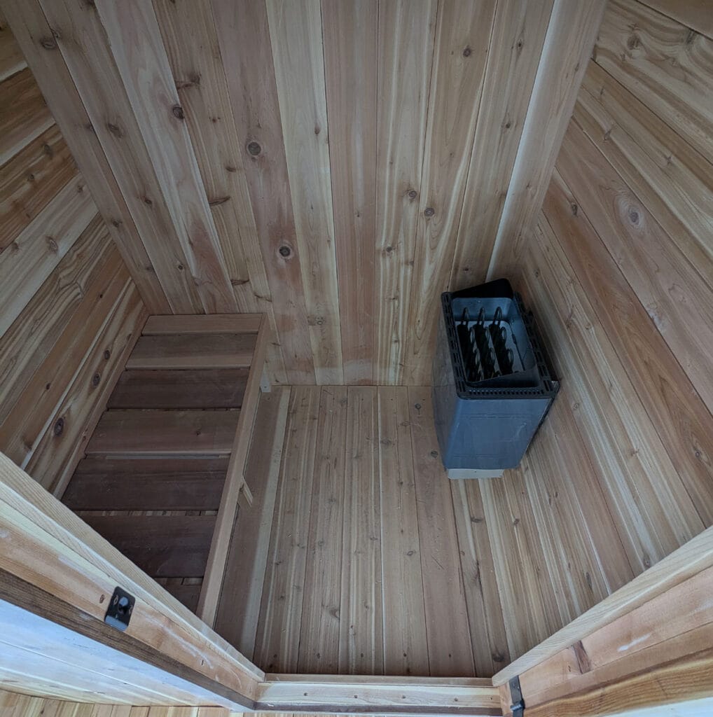 4ft Square Barrel Sauna - Copperwood Sauna